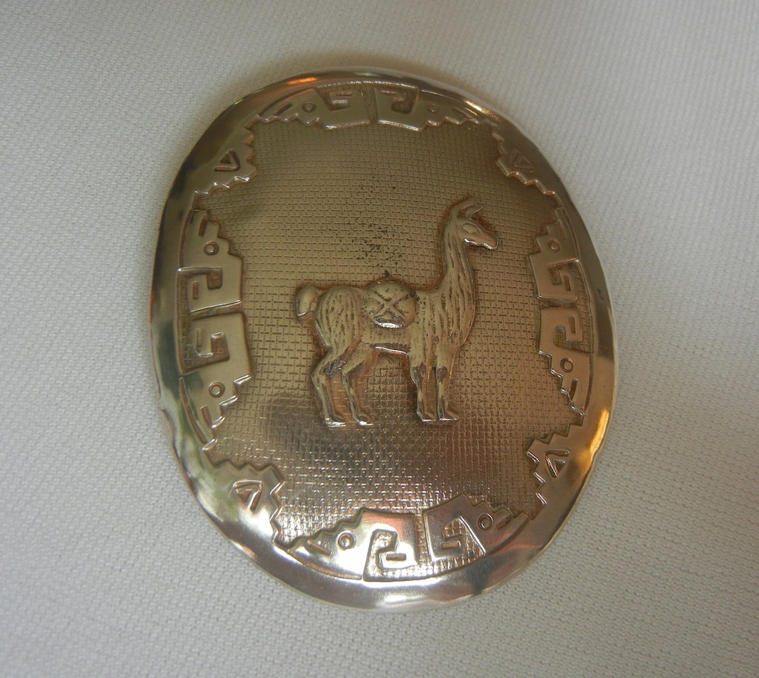 Large Peruvian Llama Pendant/brooch Combo Sterling Silver 14.9grams, 2 ...