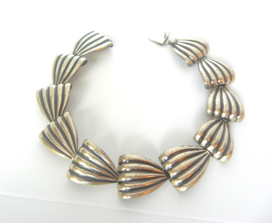 Vintage Art Deco Napier Sterling Silver Bracelet: Size 7-1/2", Rare ...
