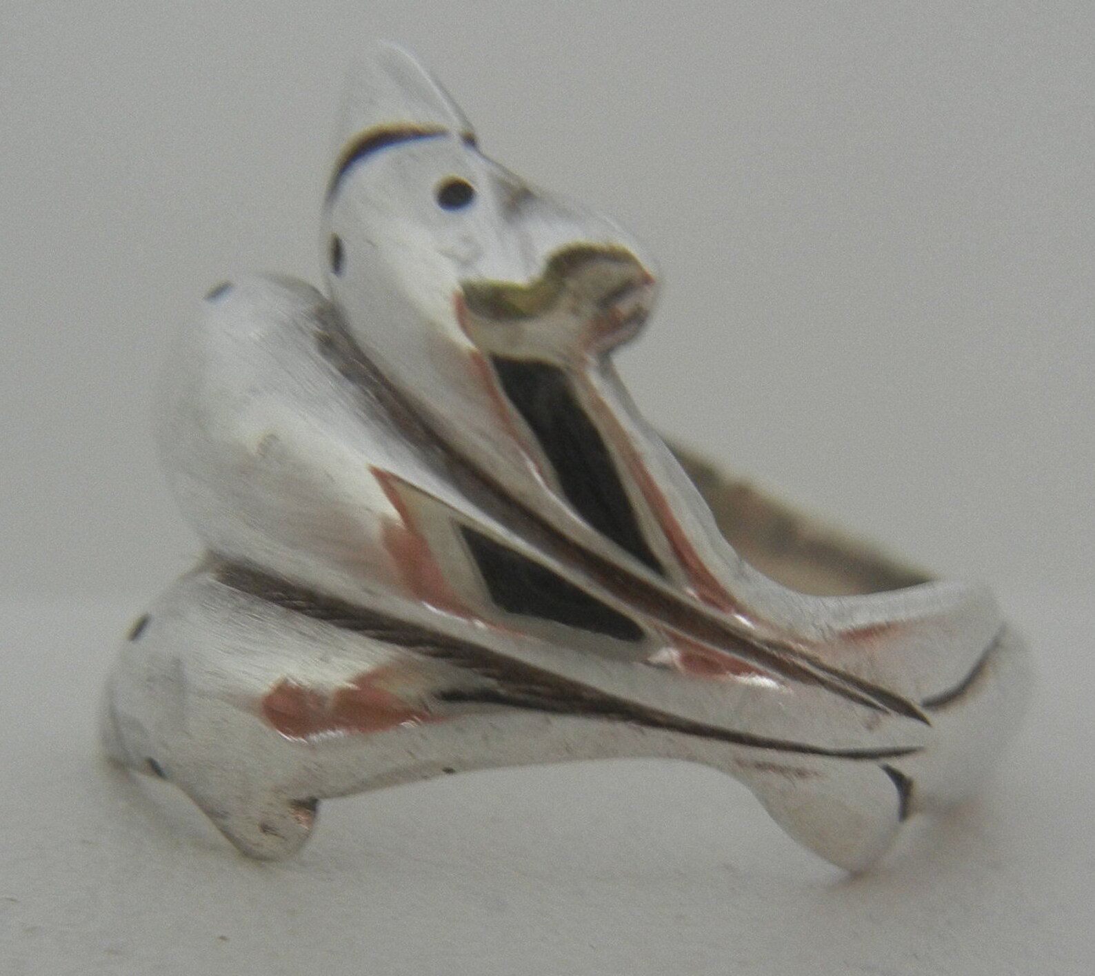 Sterling Silver Dolphin Ring From Bali for Men or Women 4.3 - Etsy