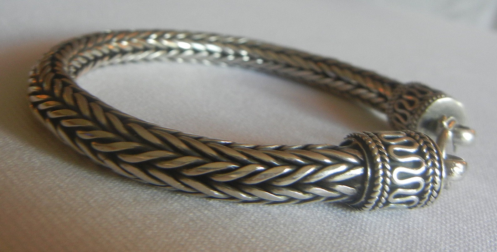 Heavy Bali Wheat Chain Sterling Silver Bracelet 42.5 Grams - Etsy