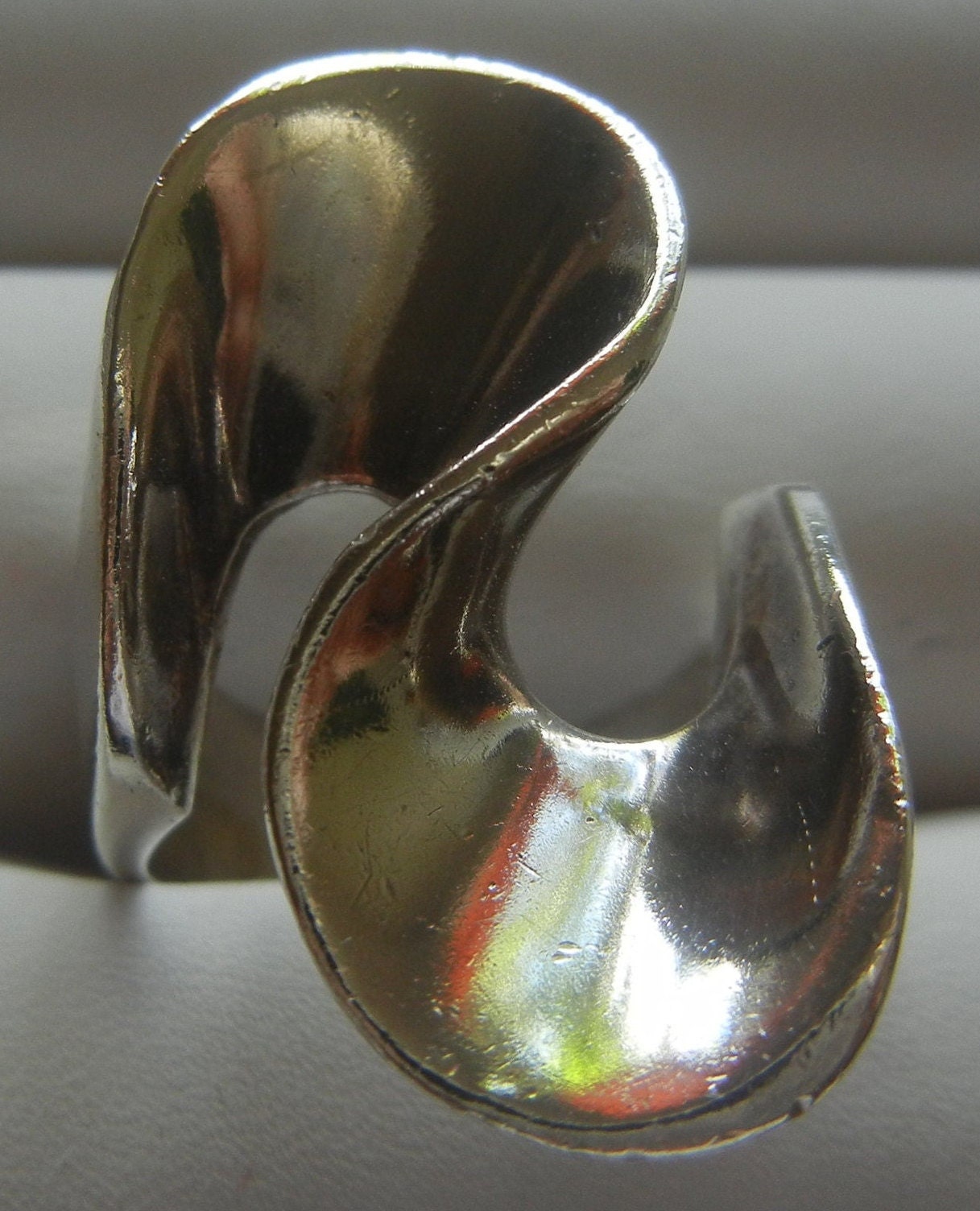 Heavy Freeform Wave Ring Sterling Silver 18.1 Grams - Etsy