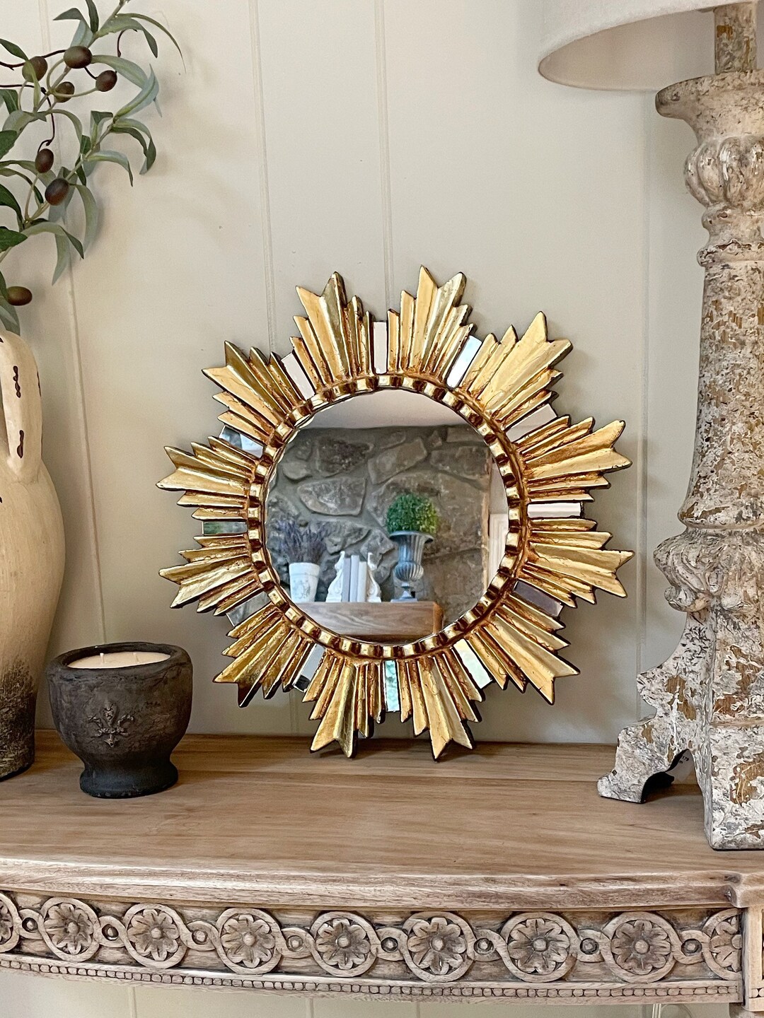 Sunburst Mirror, Peruvian Sunburst Mirror, Spanish Mirror, Sun Mirror, Sun Rays Mirror ...
