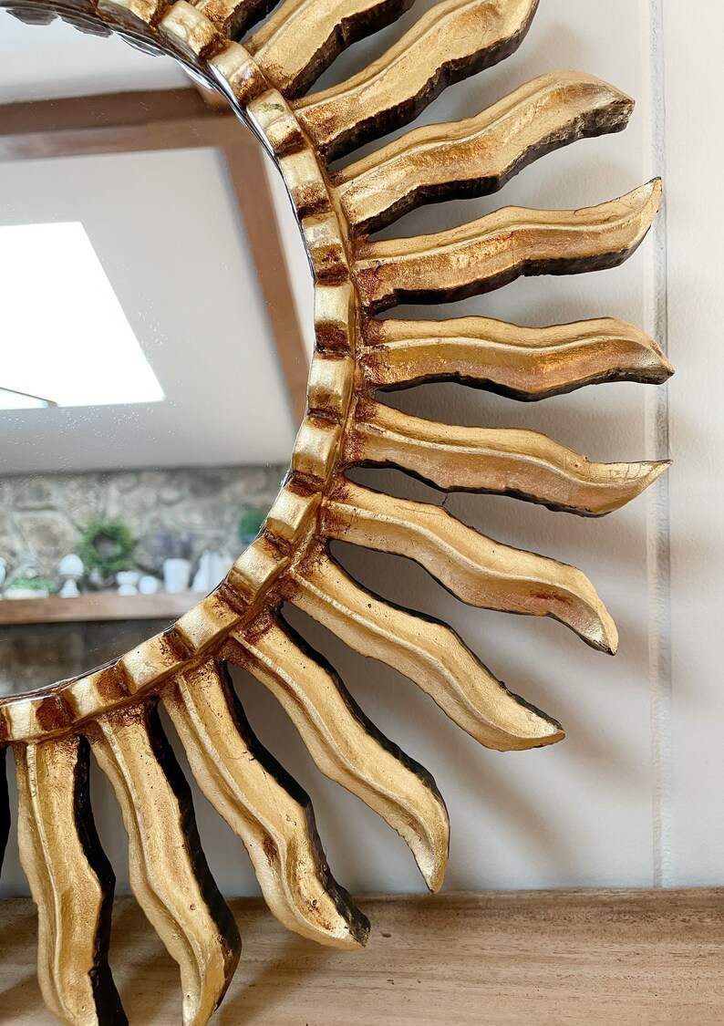 Sunburst Mirror Peruvian Sunburst Mirror Spanish Mirror Sun - Etsy