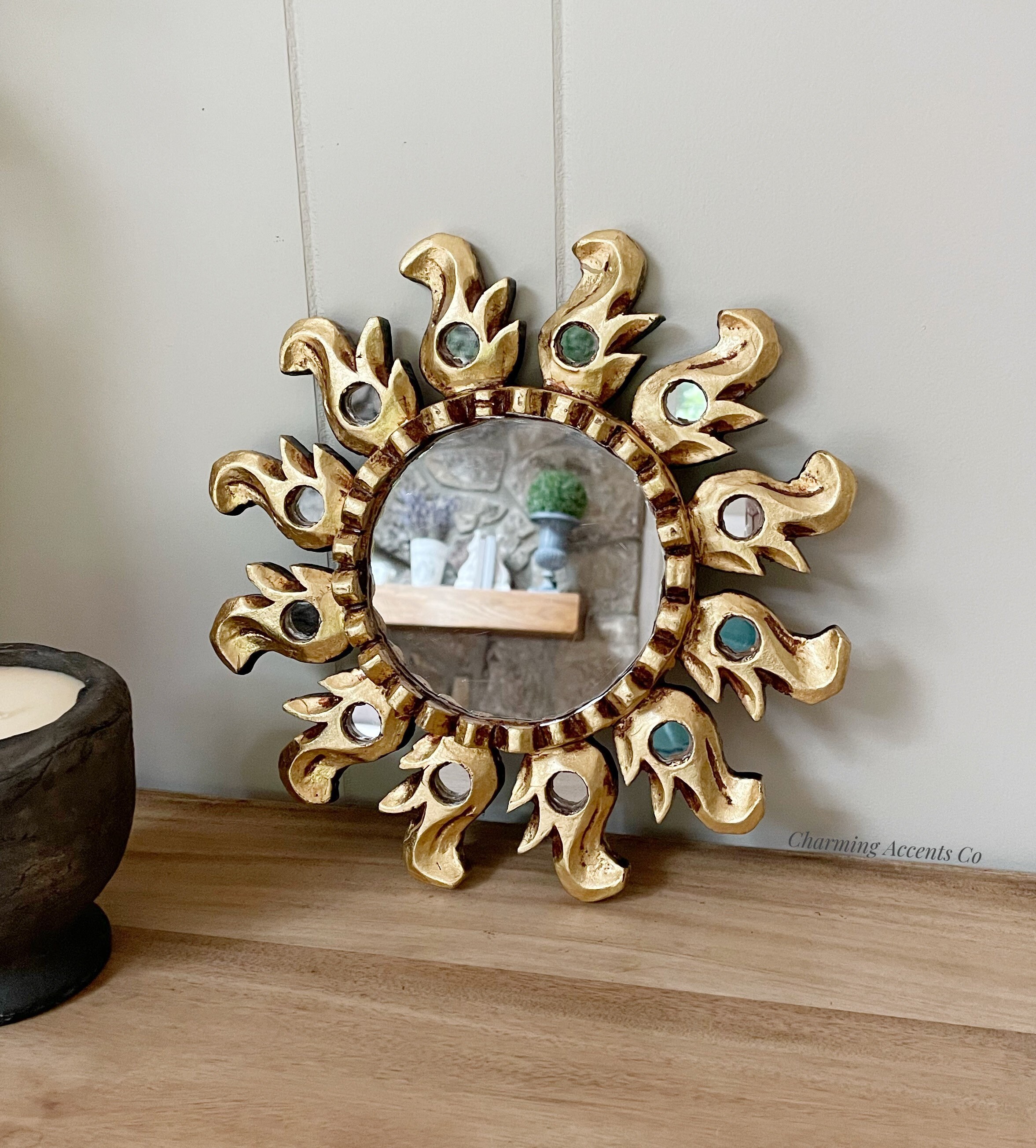 Small Sun Mirror Sunburst Mirror Sun Rays Mirror Peruvian - Etsy