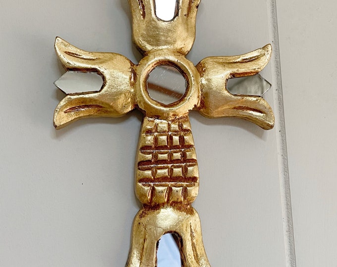 Gold Cross, Small Decorative Spanish Peruvian Cross, Handmade Crosses ...