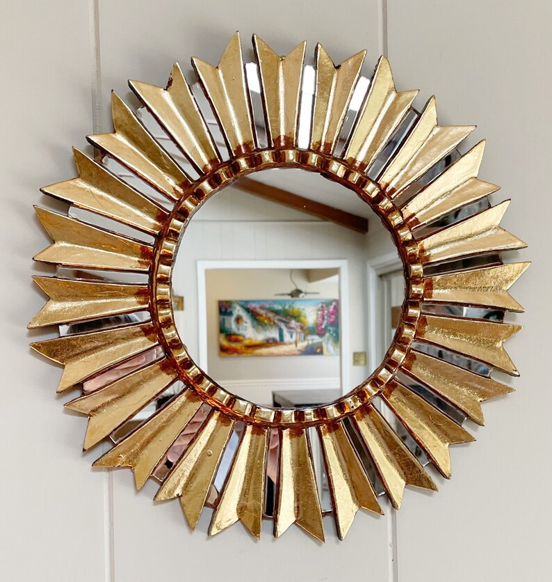 Sunburst Mirror Peruvian Sunburst Mirror Spanish Sun Rays - Etsy