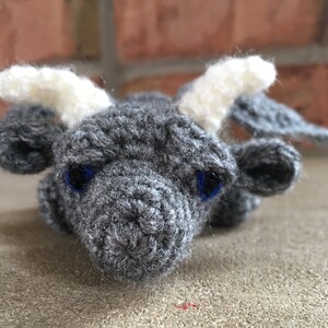 Crochet Grumpy Dragon - Etsy