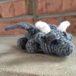 Crochet Grumpy Dragon - Etsy