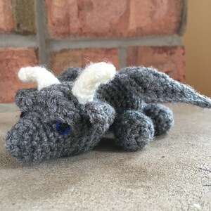 Crochet Grumpy Dragon - Etsy