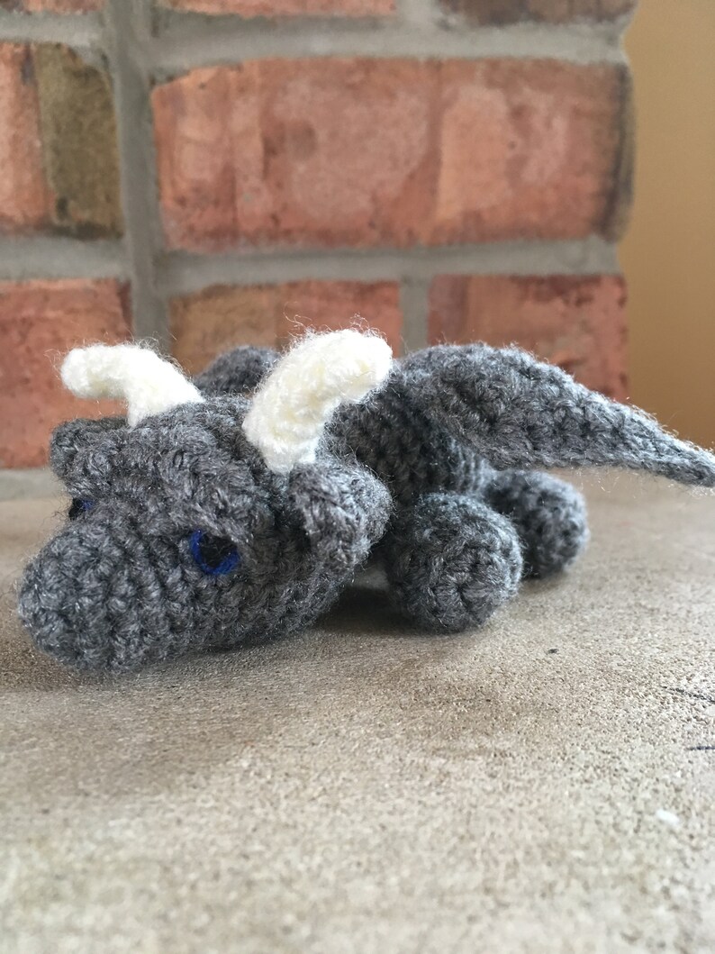 Crochet Grumpy Dragon | Etsy