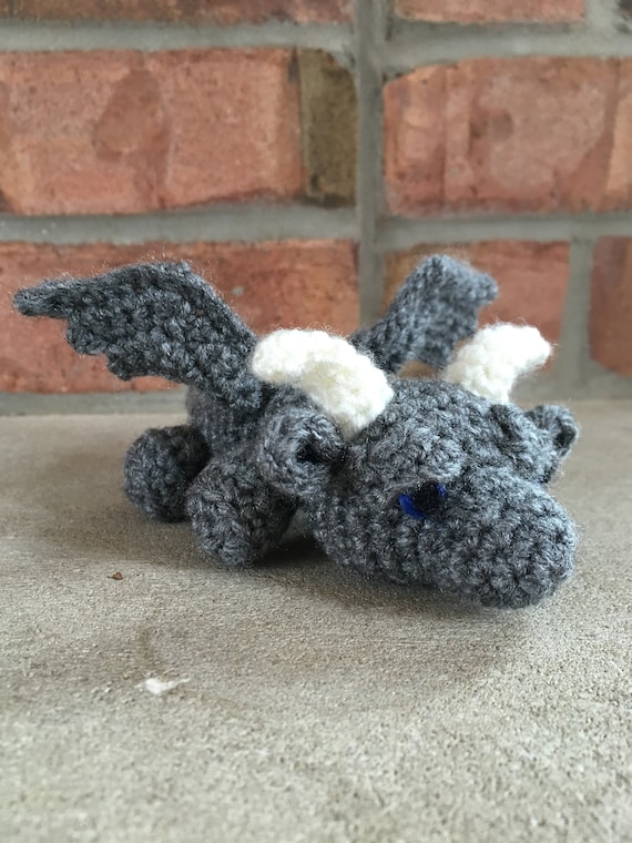 Crochet Grumpy Dragon | Etsy