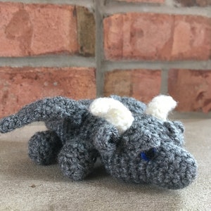 Crochet Grumpy Dragon - Etsy
