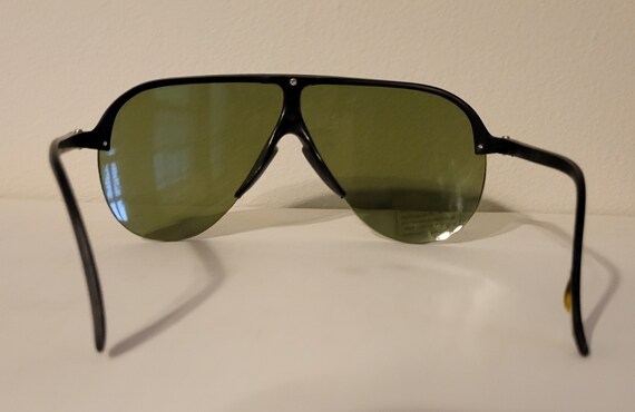 Vintage Teardrop Aviator Sunglasses // Black Rubber F… - Gem