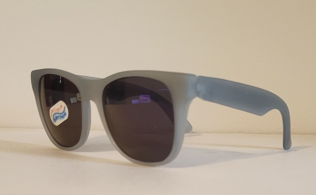 Vintage Color Changing Sunglasses // Browline // Grey Charcoal Sun ...