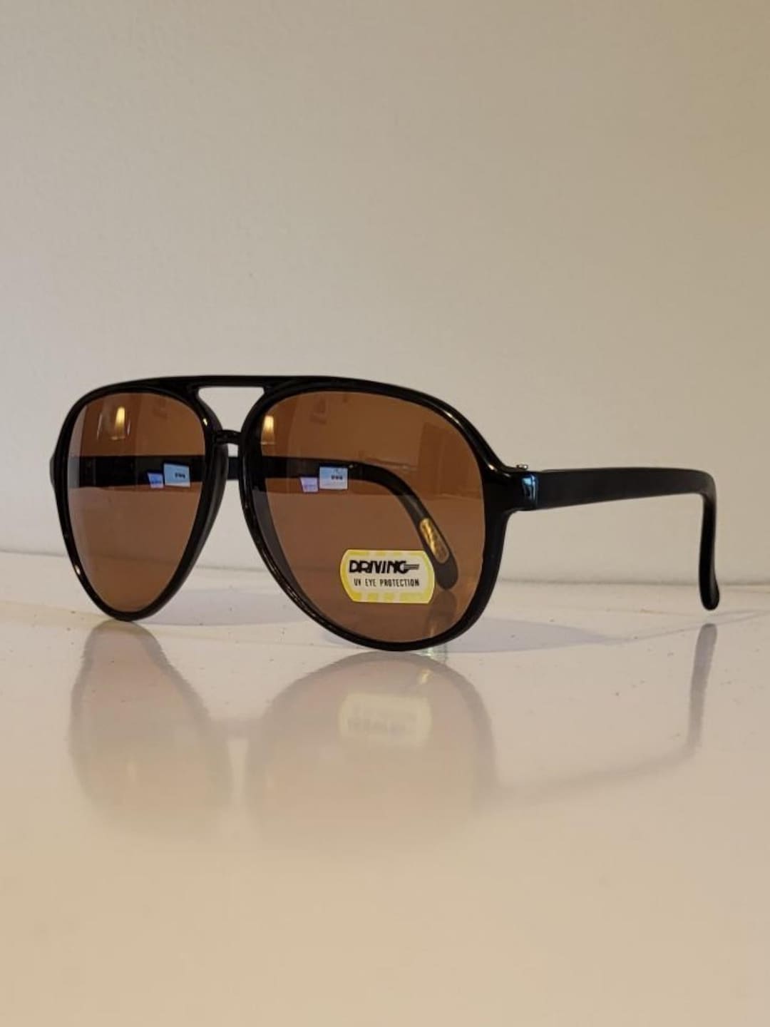 Vintage Aviator Sunglasses // Blue Blocker Driving Lenses // Sleek ...