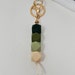 Green Ombre Keychain Silicone Bead Keys Car Accessories Keyring Mama ...