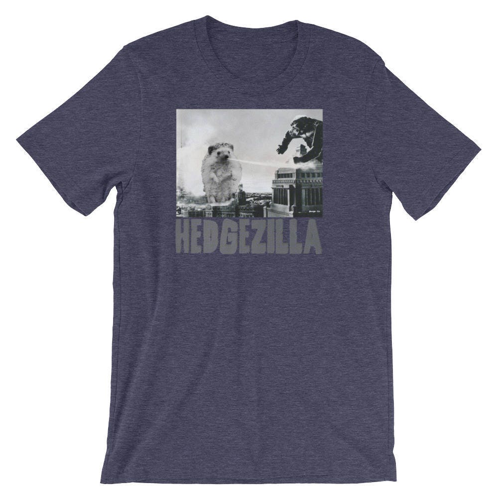 Hedgehog T-shirt: Hedgezilla Funny Hedgehog Kaiju Unisex - Etsy