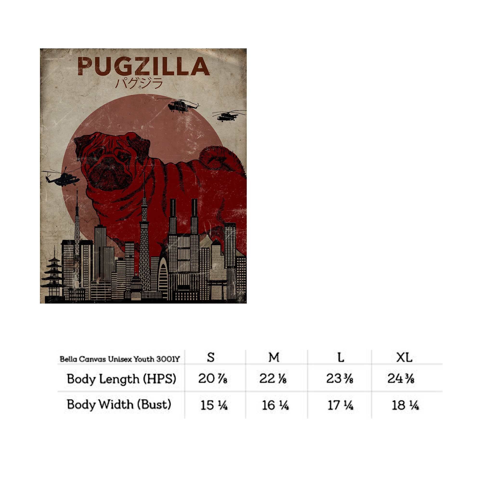 Pugzilla Funny Pug Shirt Short-sleeve T-shirt for Kids - Etsy Canada