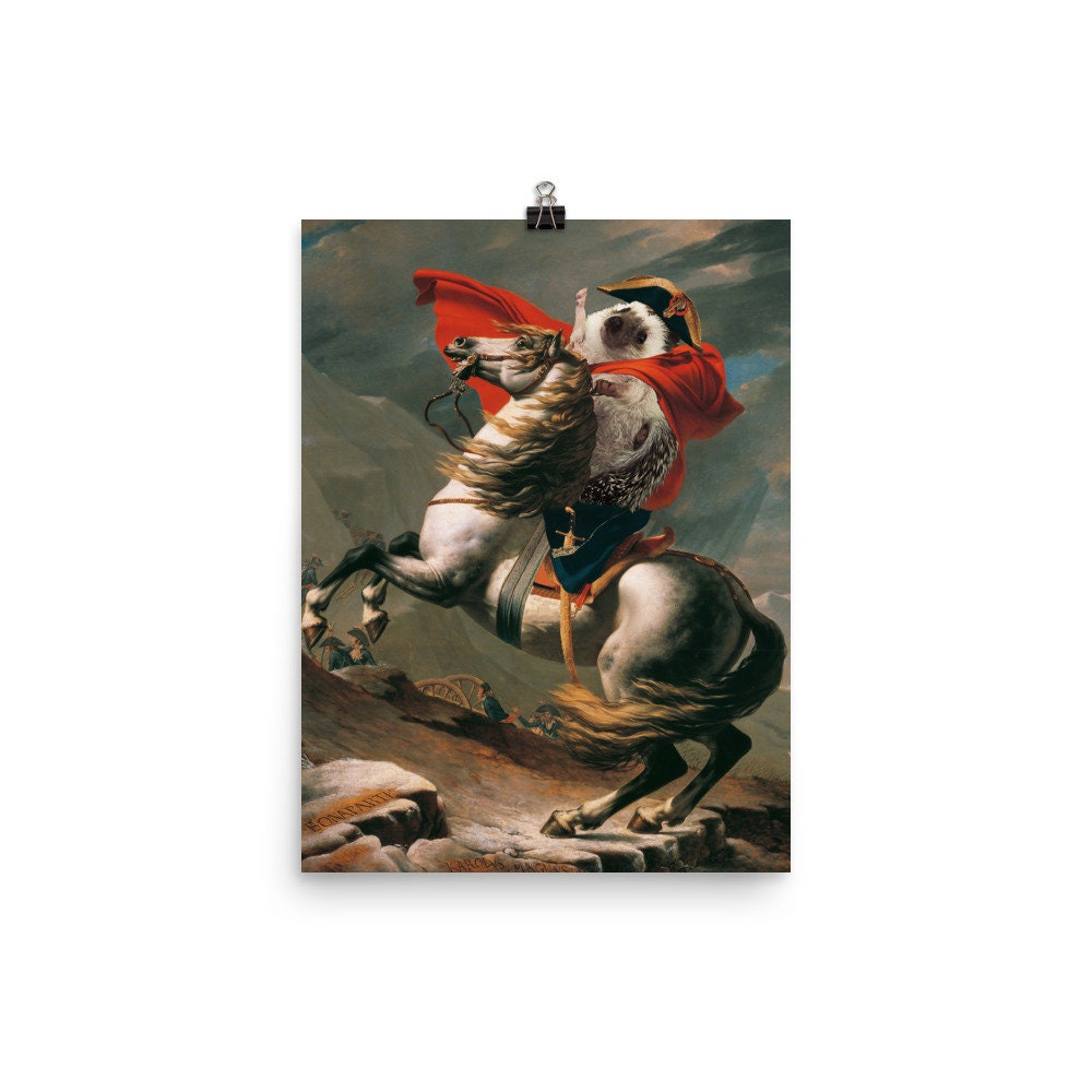 Hedgehog Crossing the Alps Sublime Poster Giclée Art Print - Etsy