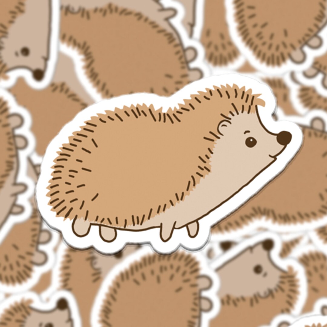 Hedgehog Sticker Premium Vinyl Sticker for Indoor or Outdoor Use ...