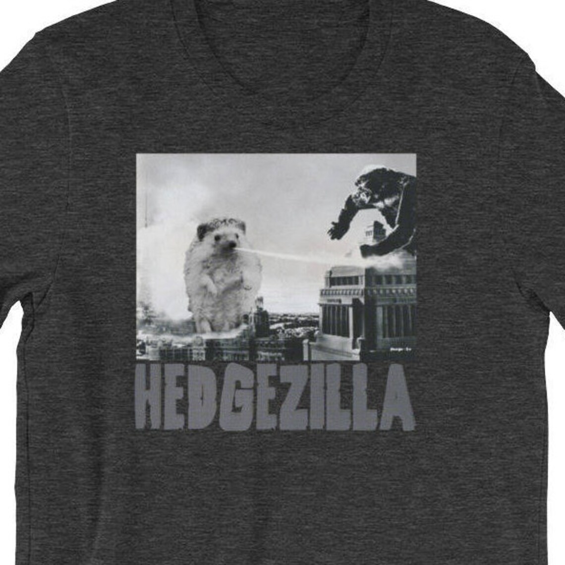 Hedgehog T-shirt: Hedgezilla Funny Hedgehog Kaiju Unisex - Etsy