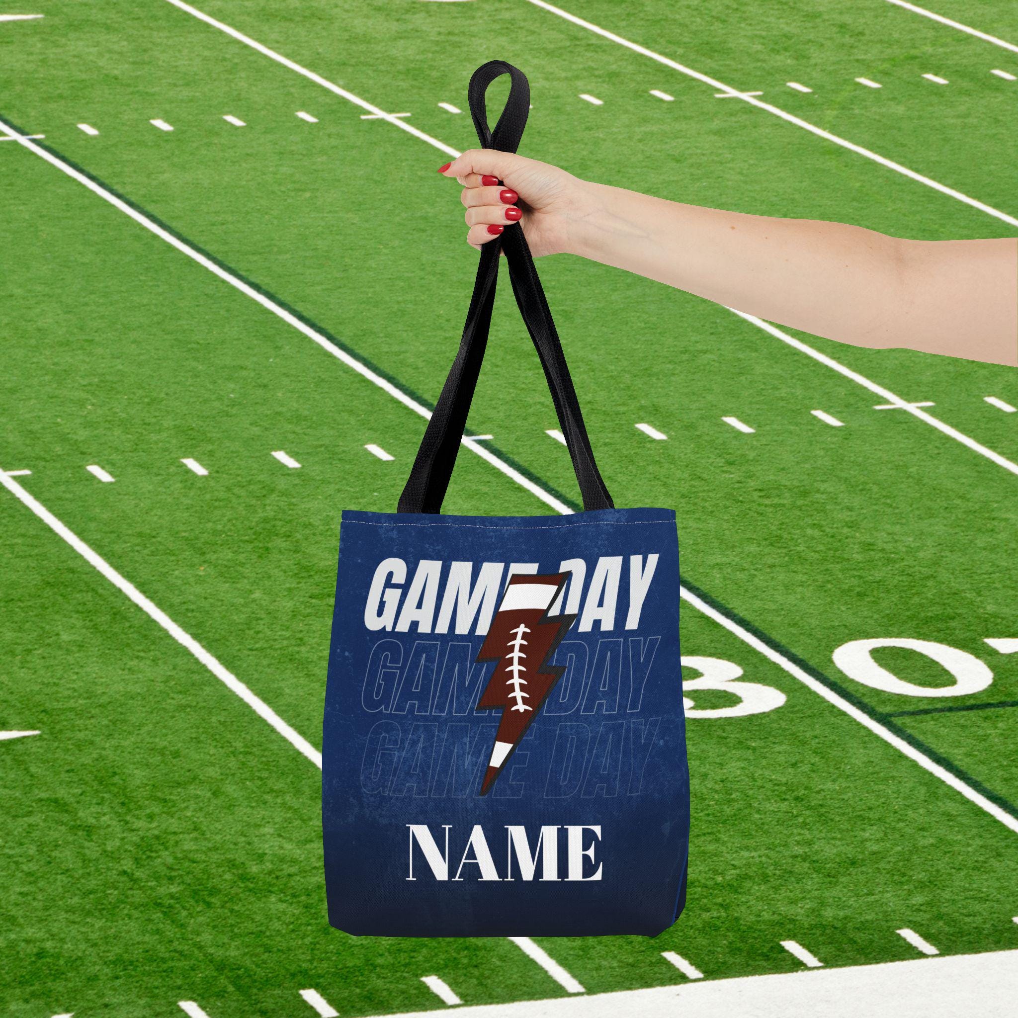 Personalized Football Tote Bag, Game Day Football, Football Mom, Gift ...