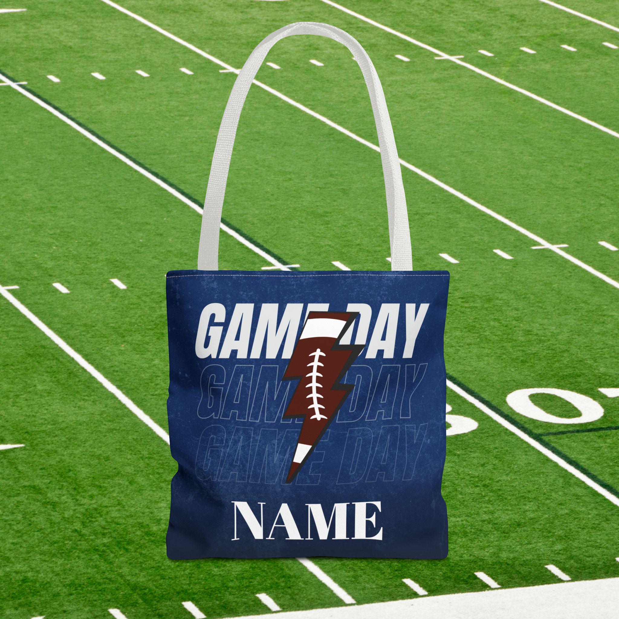 Personalized Football Tote Bag, Game Day Football, Football Mom, Gift ...