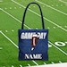 Personalized Football Tote Bag, Game Day Football, Football Mom, Gift ...