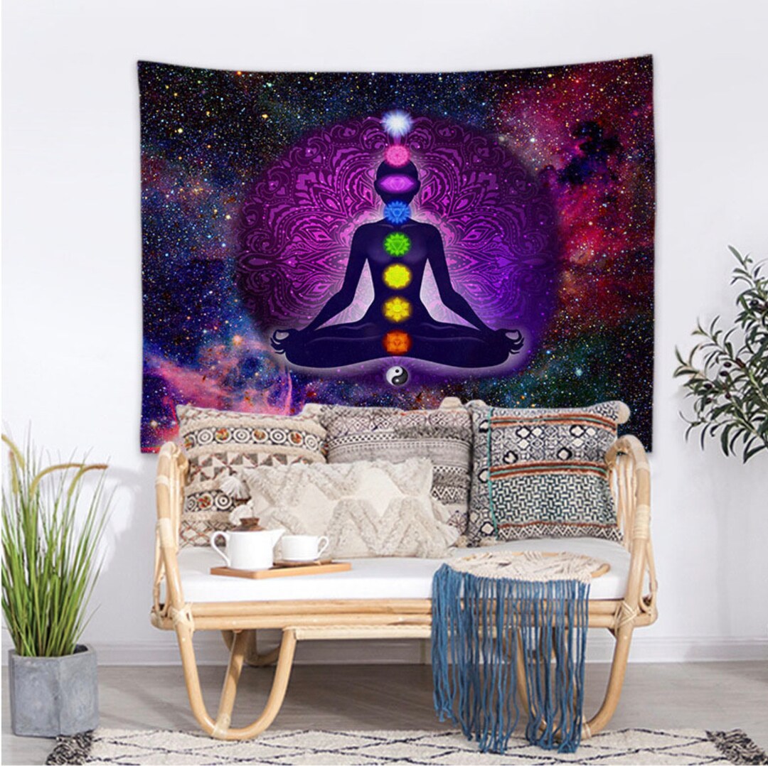 Chakra Tapestry, Wall Hanging, Wall Art, Home Deco, Seven Chakra ...
