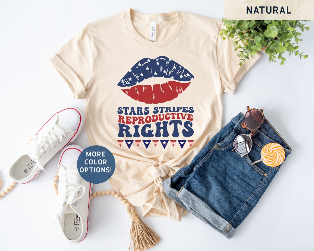 Stars Stripes Reproductive Rights Shirt, Feminist T-shirt, 4th of July ...