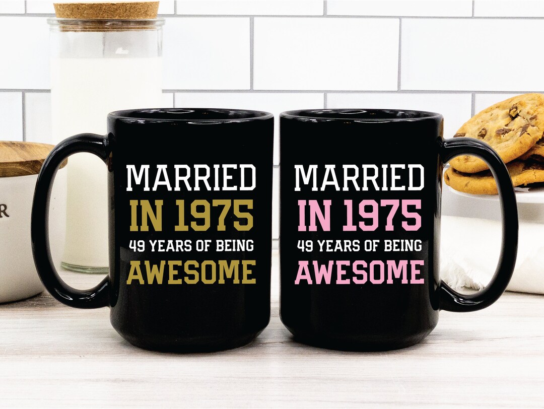 49th Wedding Anniversary Gift for Couple, 49th Anniversary Coffee Mug ...
