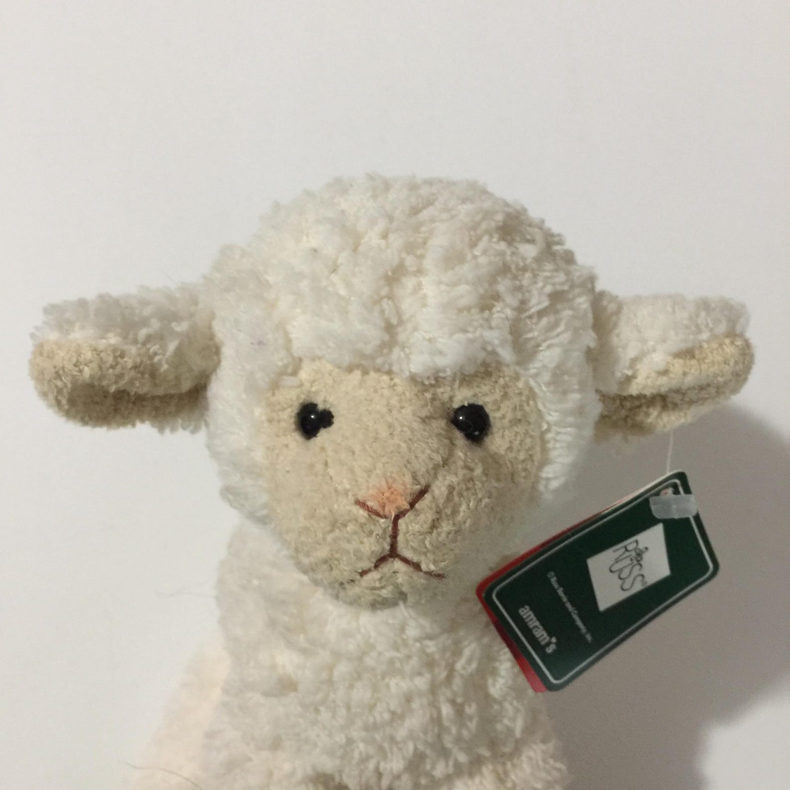 Russ Berrie Ba Ba Sheep Plush Lamb 27521, Stuffed Toy, White, Beige ...