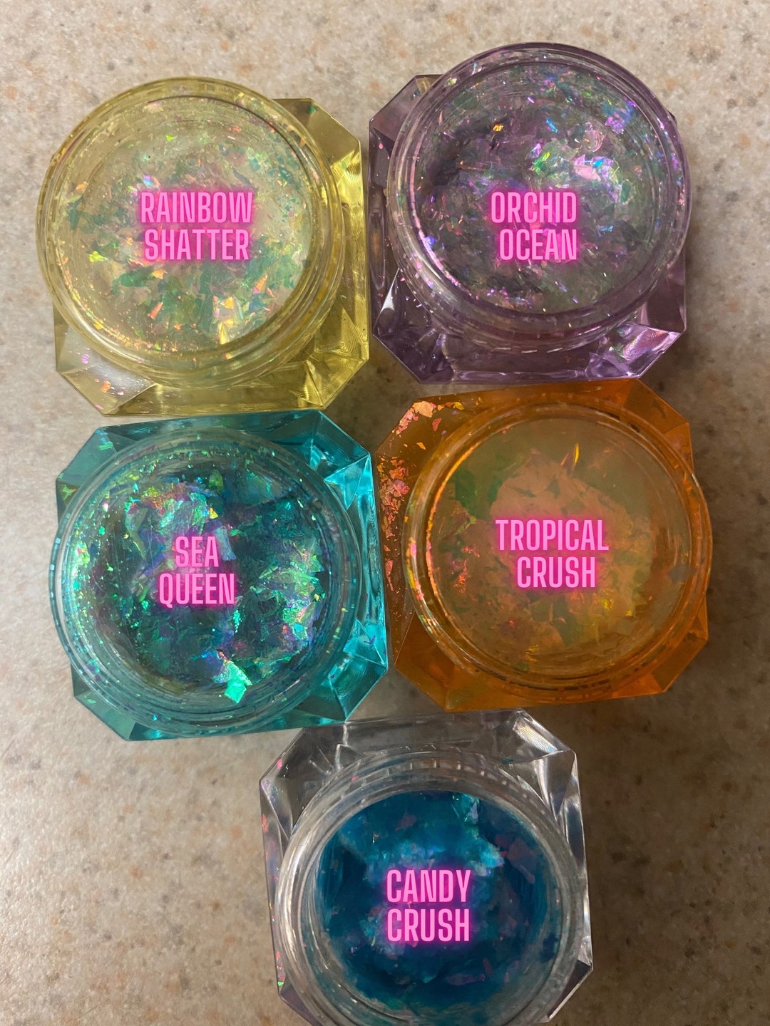 Multichrome Eyeshadow Flakes Set - Etsy