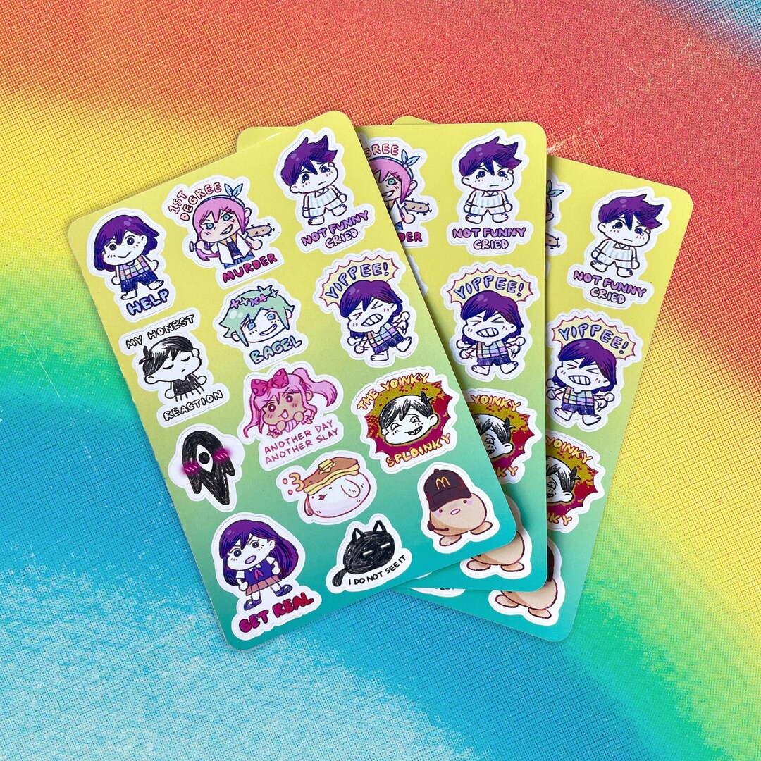 Omori Vinyl Sticker Sheet - Etsy