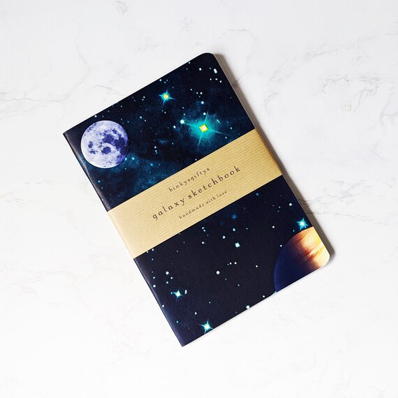 Planets Sketchbook Galaxy Collection Galaxy Stationary | Etsy