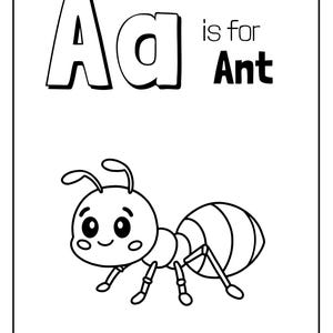 Alphabet Bug Coloring Pages | A-Z Insect Coloring Sheets | Kids ...