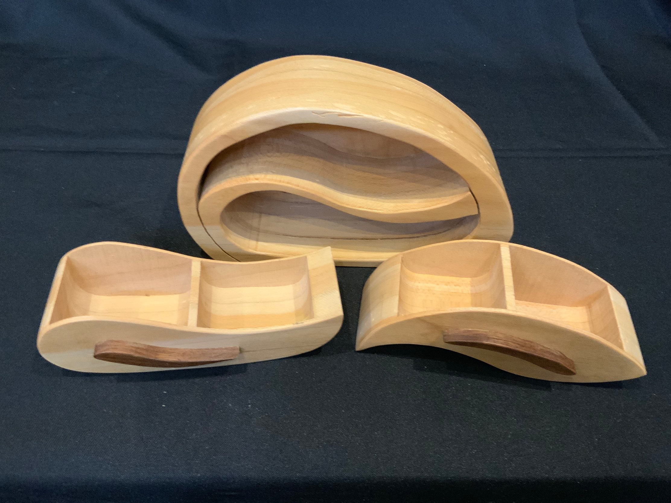 Two Drawer Bandsaw Box Withwalnut Handles - Etsy