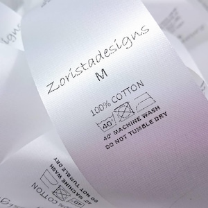 Bespoke Personalised Sew in Clothing Garment Craft Business Handmade ...