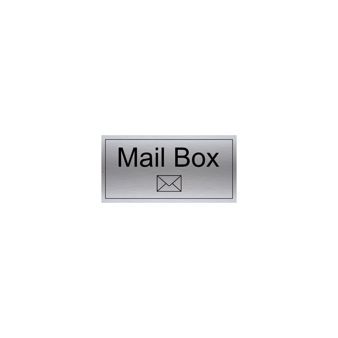 Mail Box Wall Sign Plaque Weather Proof Postal Royal Mail Evri Parcel ...