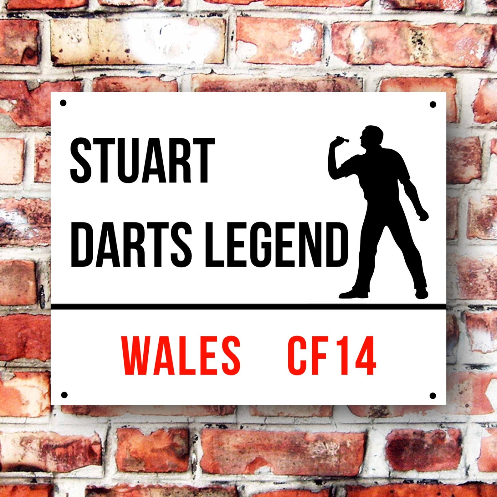 Personalised Darts Sign Weather Proof Pre Drilled High Gloss - Etsy UK