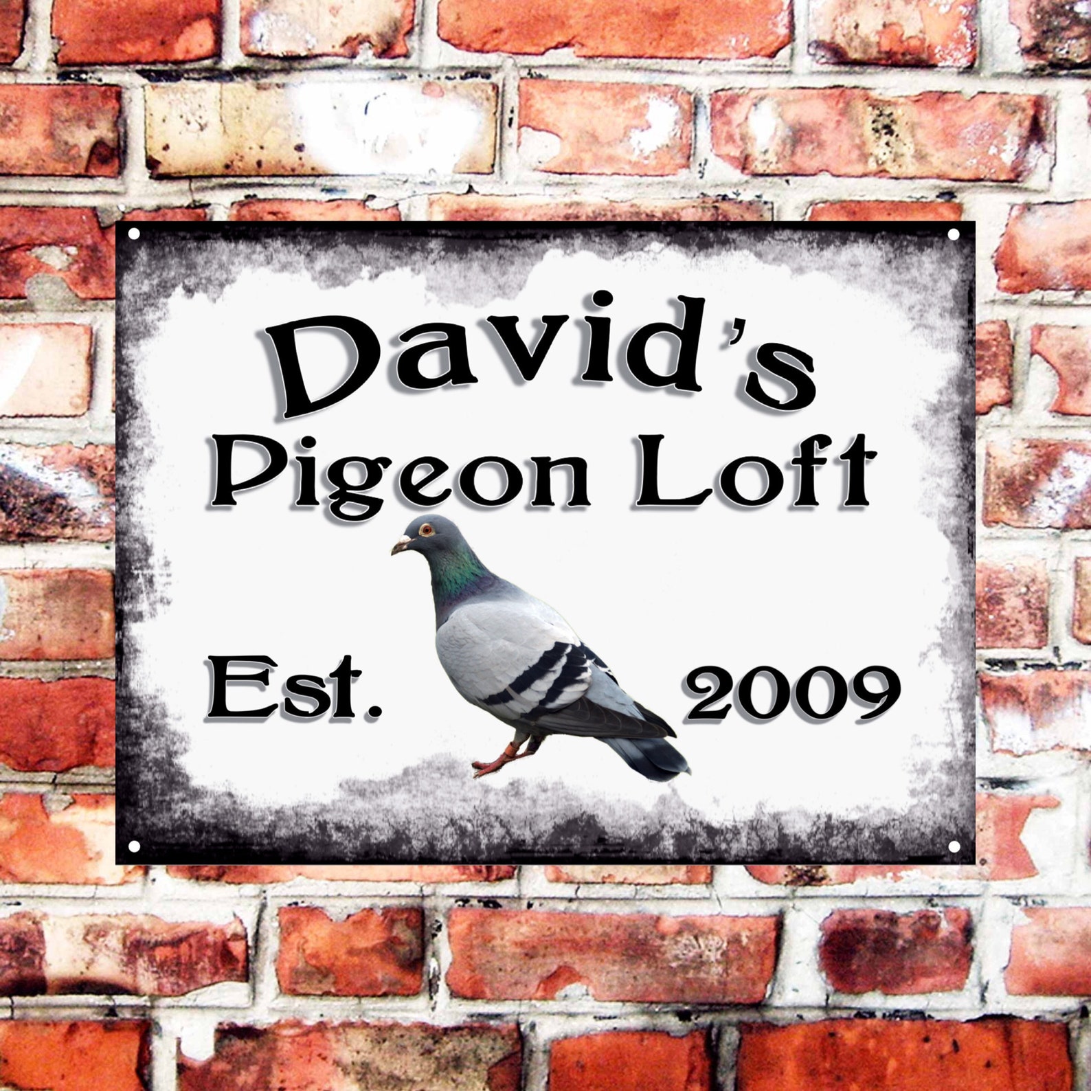 Personalised Pigeon Loft Sign Weather Proof Pre Drilled High - Etsy