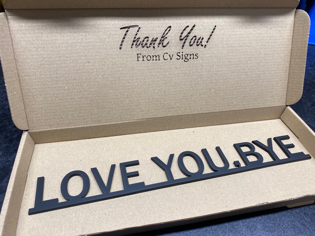 Love You, Bye Door Sign, Door Topper, Shelf Decor, Door Frame Art, Wall ...