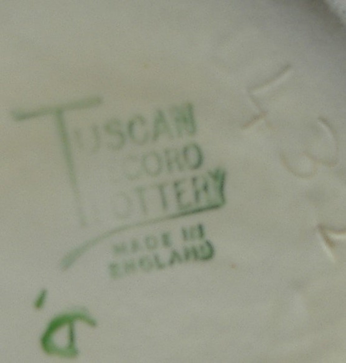 ART DECO LARGE Tuscan Ware Ceramic Basket - Etsy
