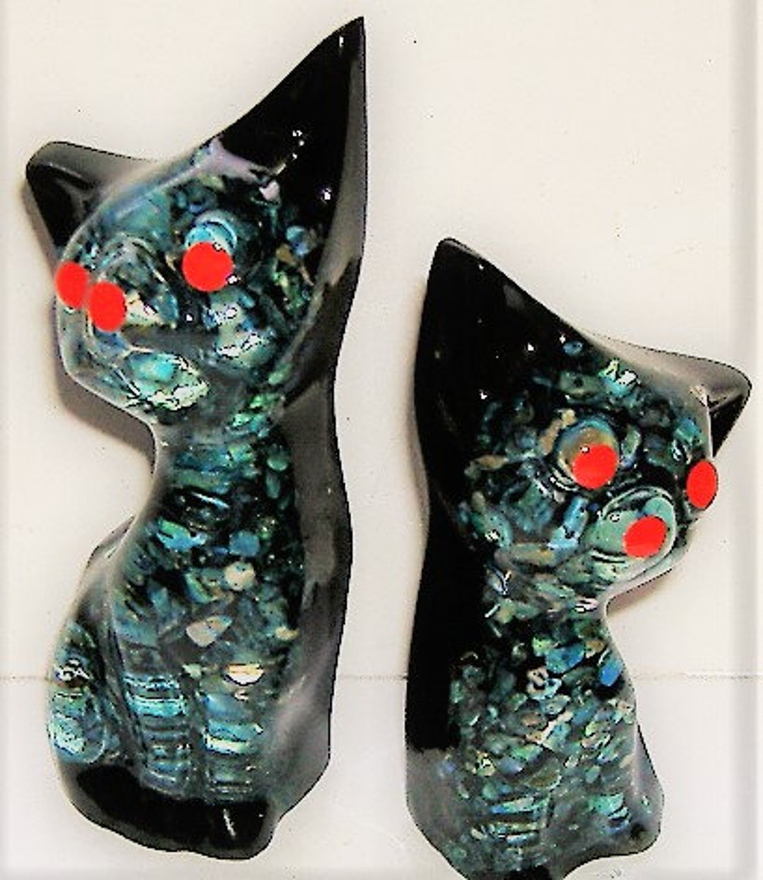 VINTAGE CATS PERSPEX Paua Shell - Etsy UK