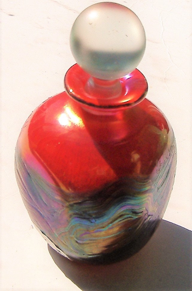 PHOENICIAN MALTA GLASS Perfume bottle stunning | Etsy