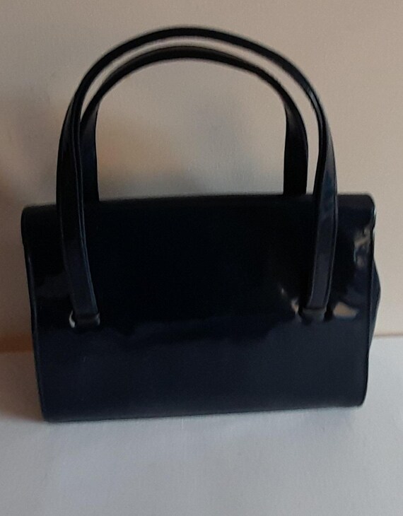 1960S MEDIUM bag PVC DARK blue with chrome colou… - Gem