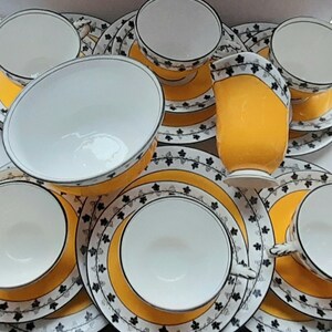 ART DECO HANDPAINTED Crescent Tea Set - Etsy