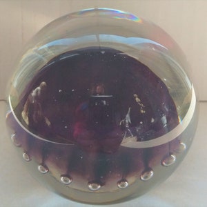 PRETTY PAPERWEIGHT PURPLE Coloured - Etsy