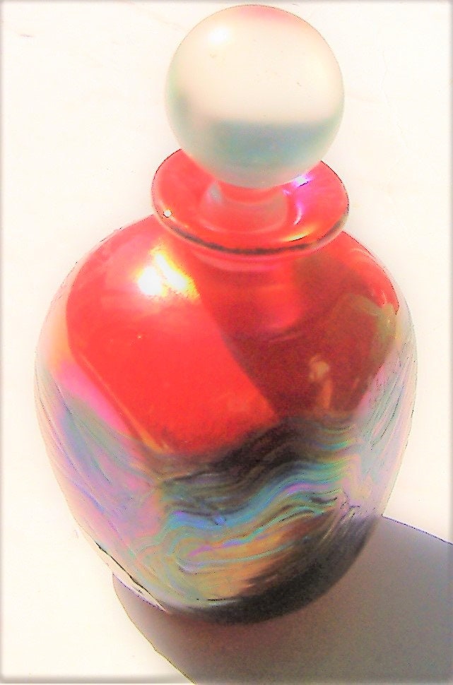 PHOENICIAN MALTA GLASS Perfume bottle stunning | Etsy