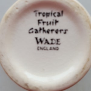 1950s SMALL Vase BY WADE Tropical Fruit Gatherers - Etsy